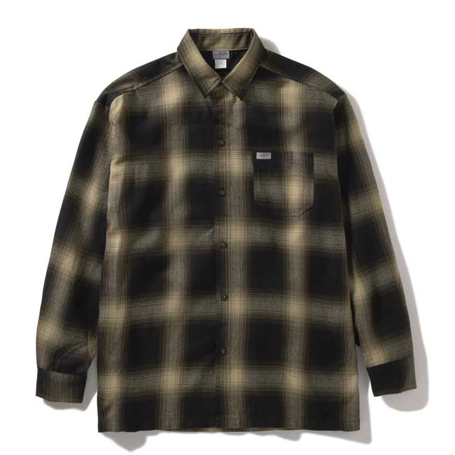 CALTOP PLAID FLANNEL LONG SLEEVE SHIRT