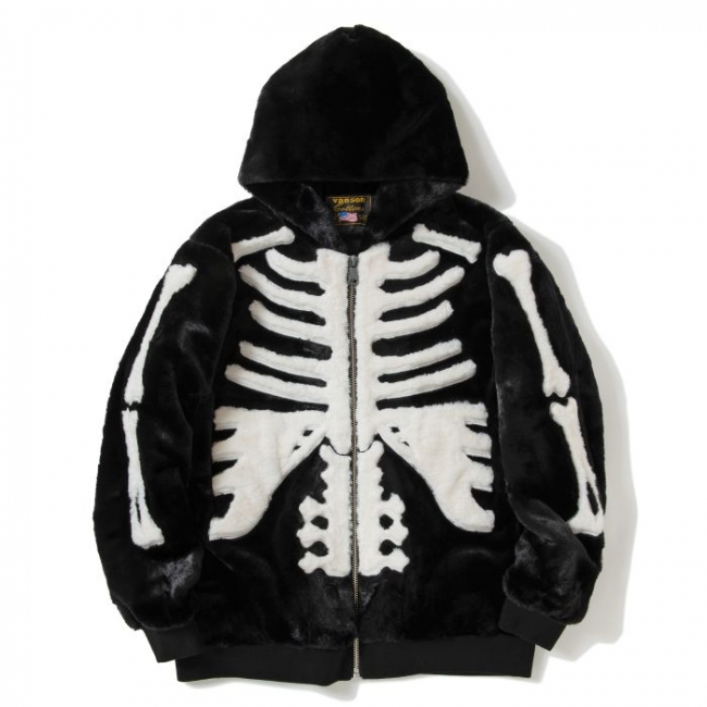 VANSON VANSON BONE FUR JACKET